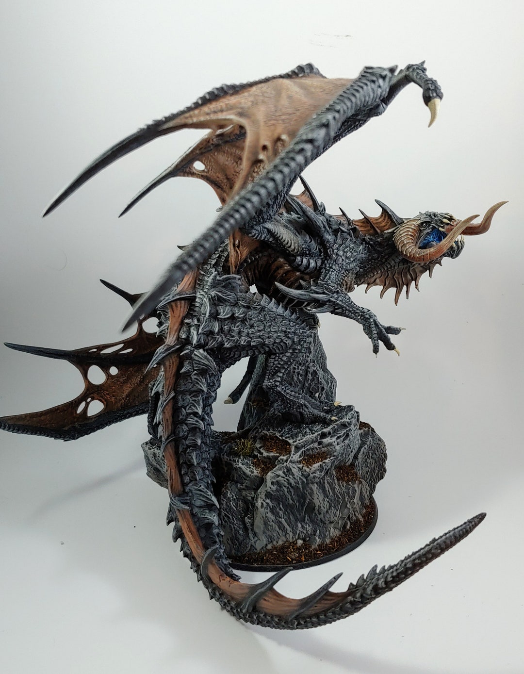 Black Dragon Miniature - Rescale Miniatures - Dnd Miniatures - Role ...