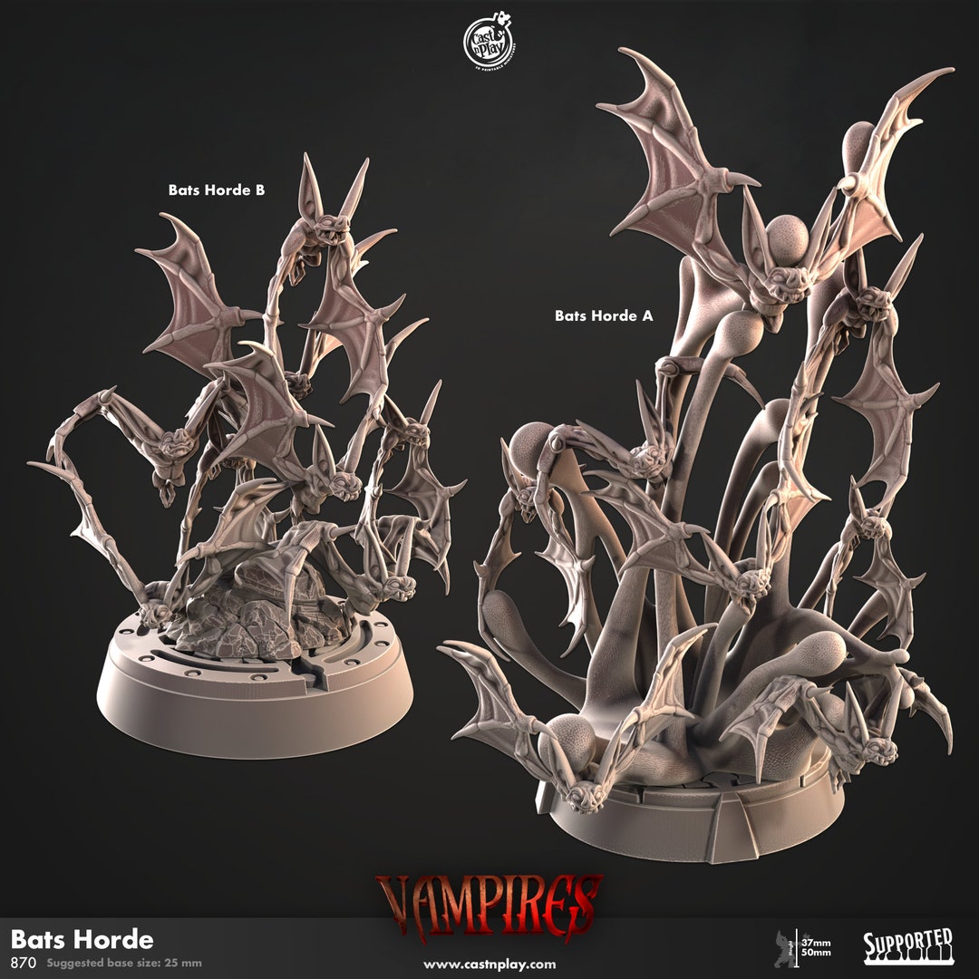 Vampire Bat Swarm - Castnplay - Dnd Miniatures - Role Playing Game ...