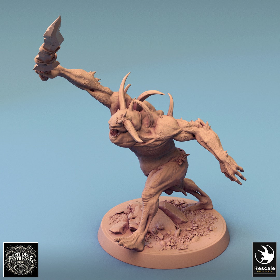 Putrid Servant Plague Demon Style A Dnd Miniatures Role Playing Game ...