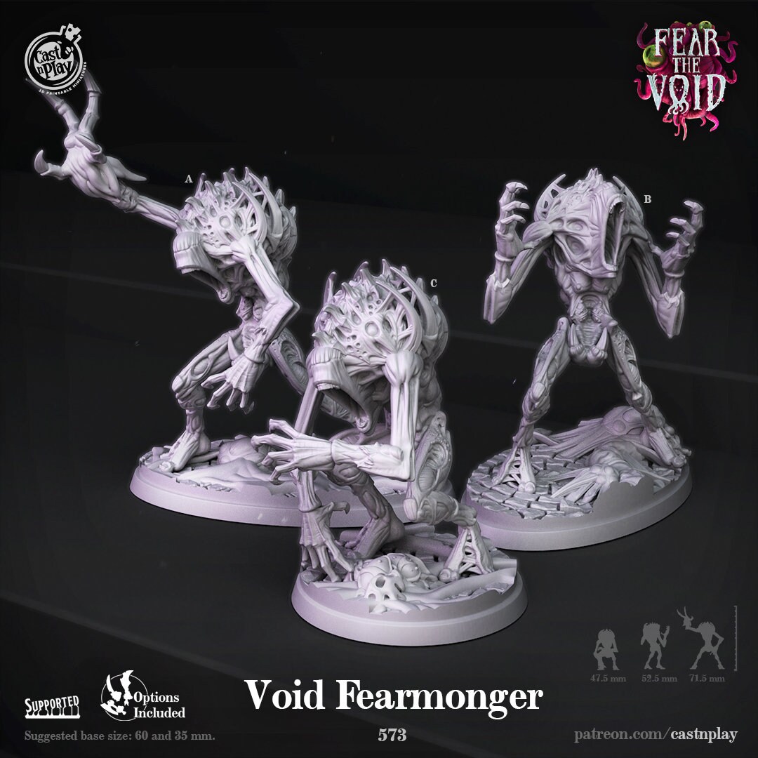 Void Fearmonger Miniatures - Castnplay - Dnd Miniatures - Role Playing ...