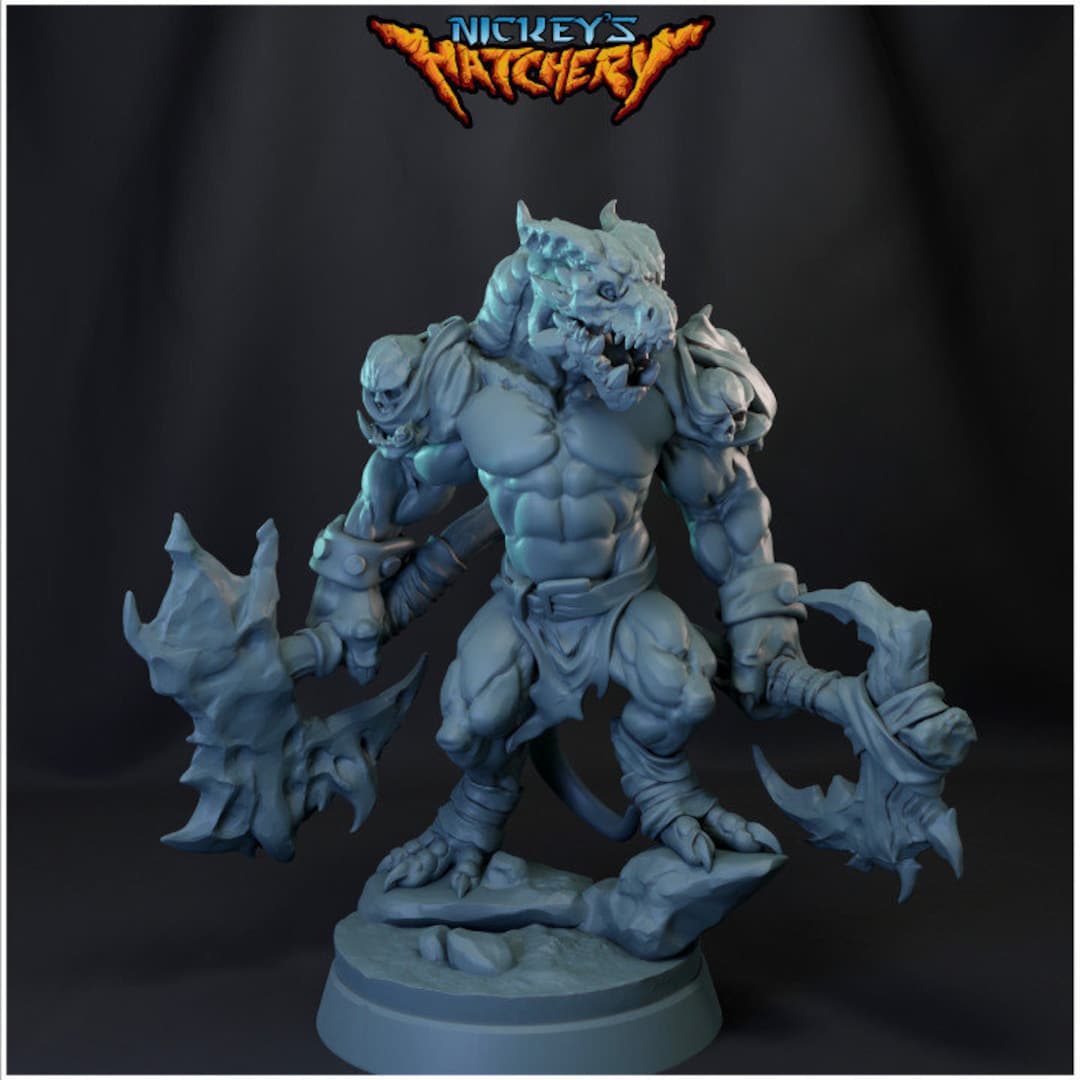 Dragonborn Barbarian Miniature | Fantasy Miniature | Dnd Miniatures ...