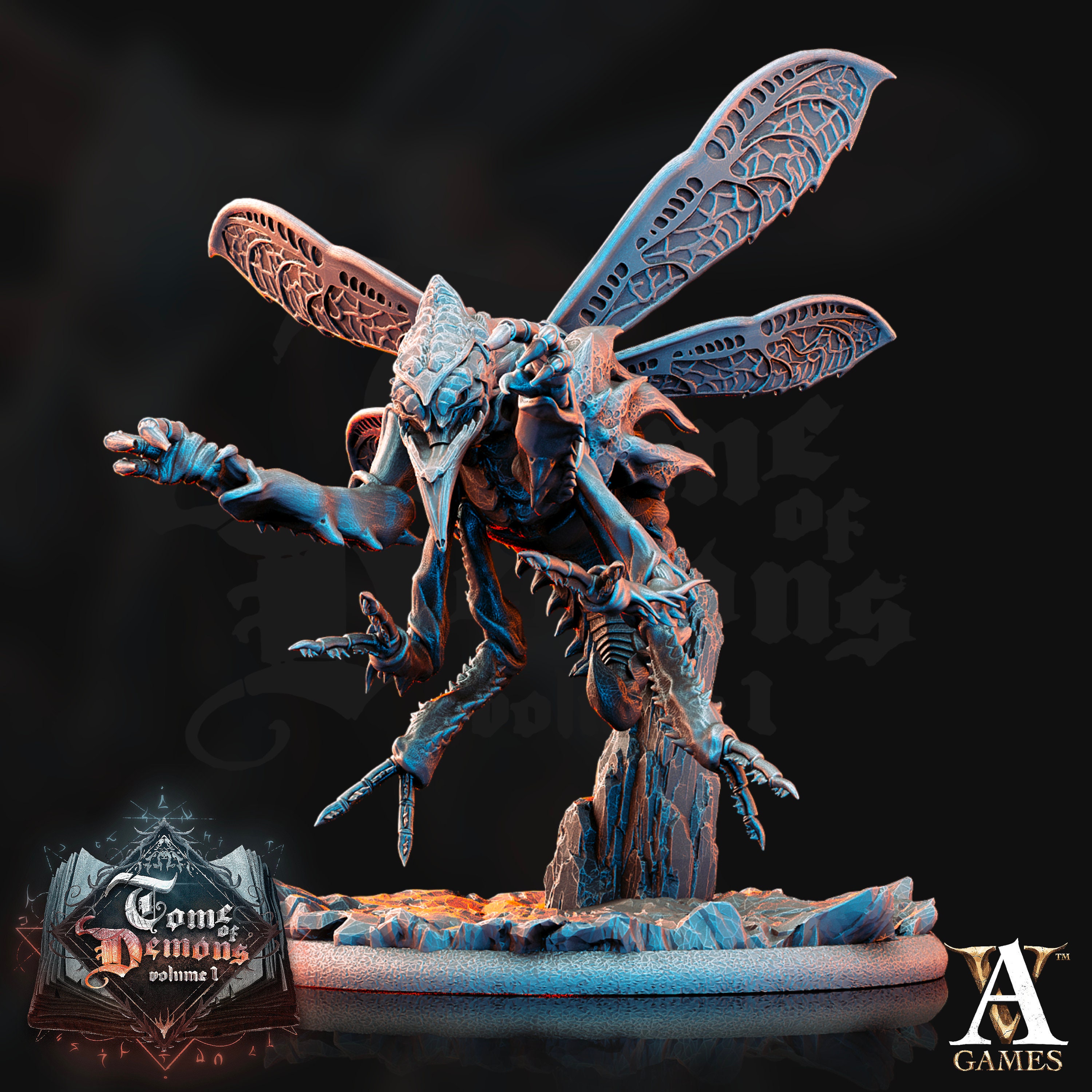 Insect Demon Miniature - Dnd Miniatures - Role Playing Game - Tabletop ...