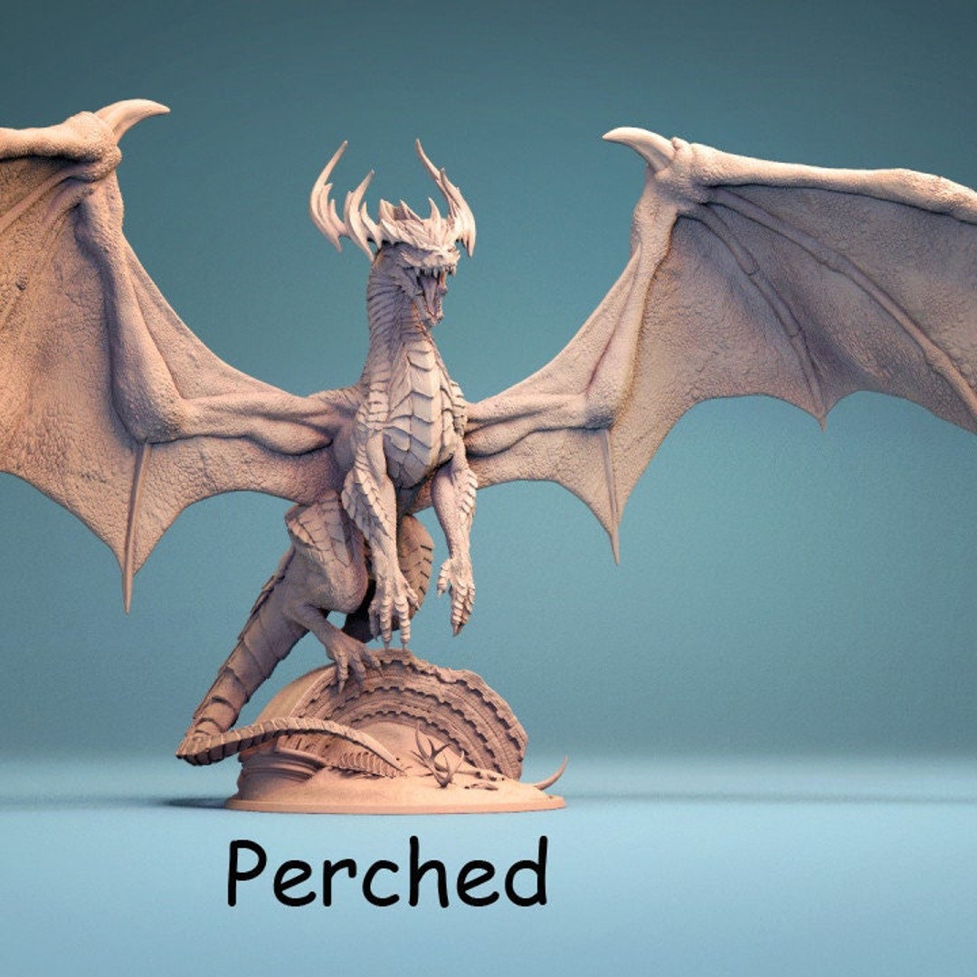 Green Dragon Miniature - Rescale Miniatures - Dnd Miniatures - Role ...