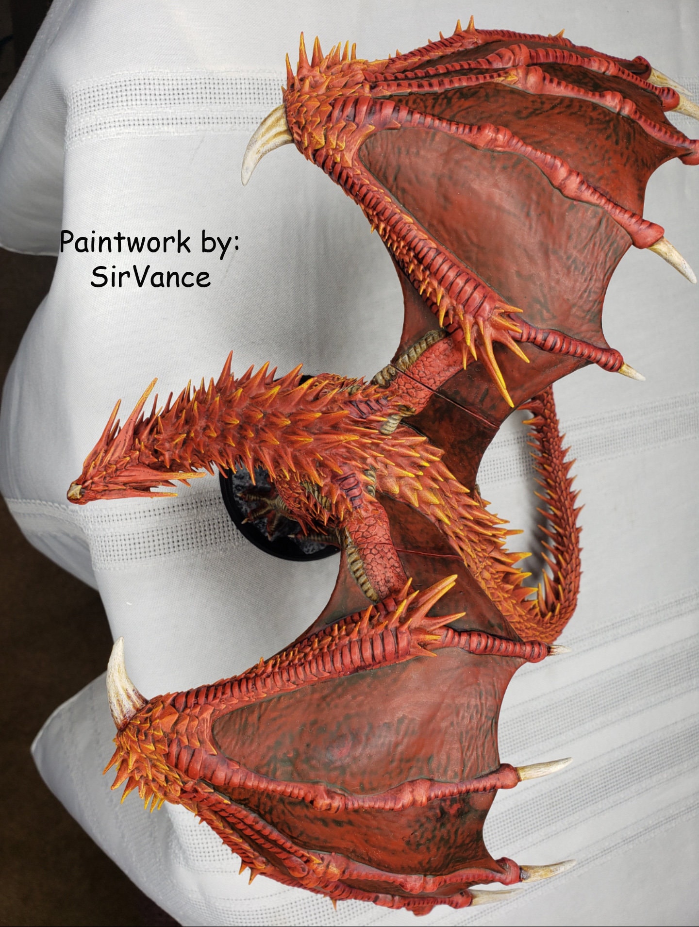 Adult Red Dragon Lord of the Print Dnd Miniatures RPG Role - Etsy Denmark