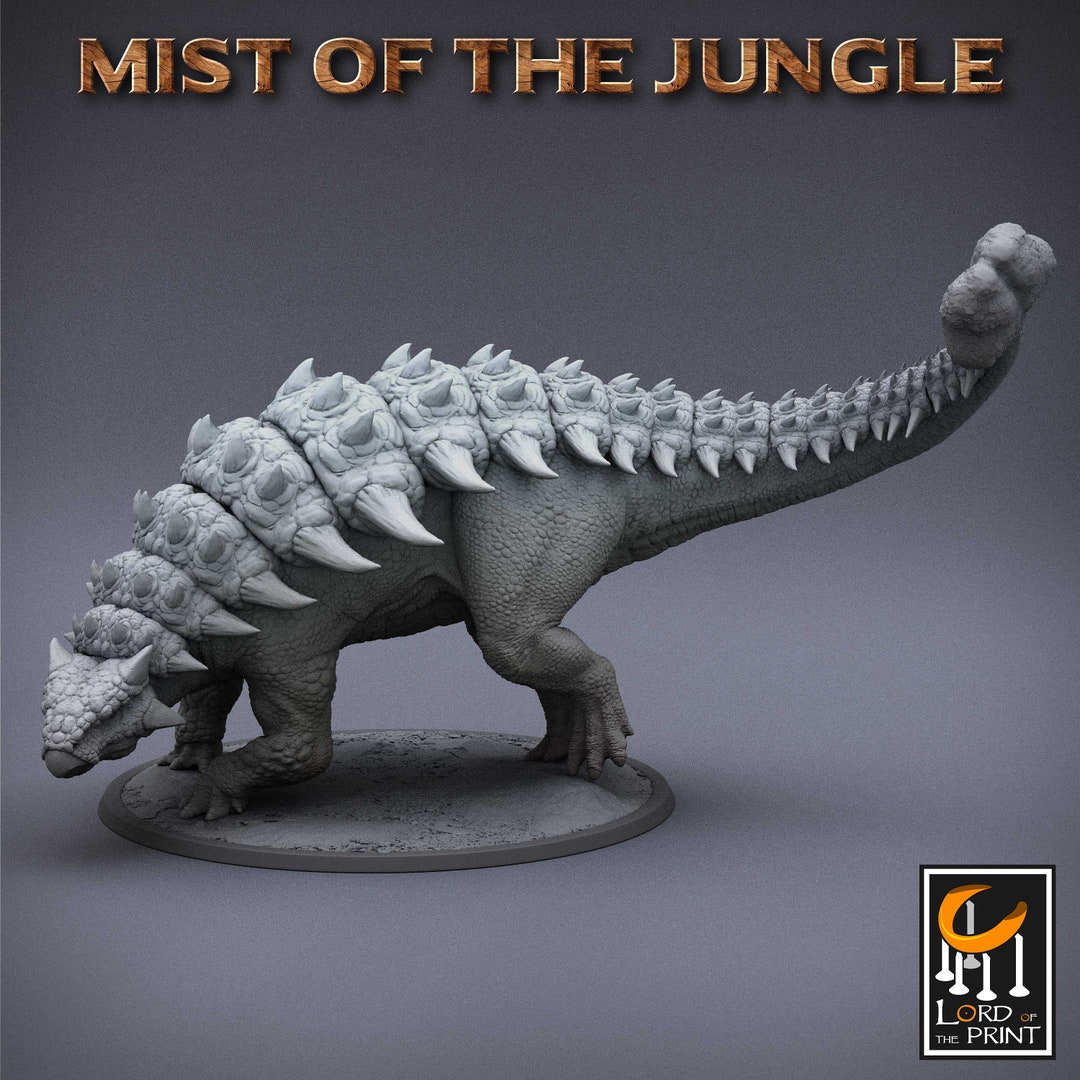Ankylosaurus Dinosaur Miniature - Rescale Miniatures - Dnd Miniatures ...