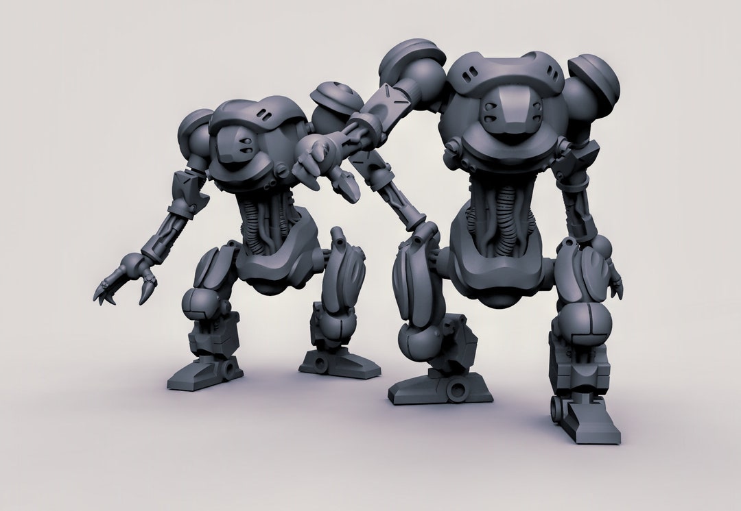 Mecha Droid - Dnd Miniatures - Role Playing Game - Scifi Miniature ...
