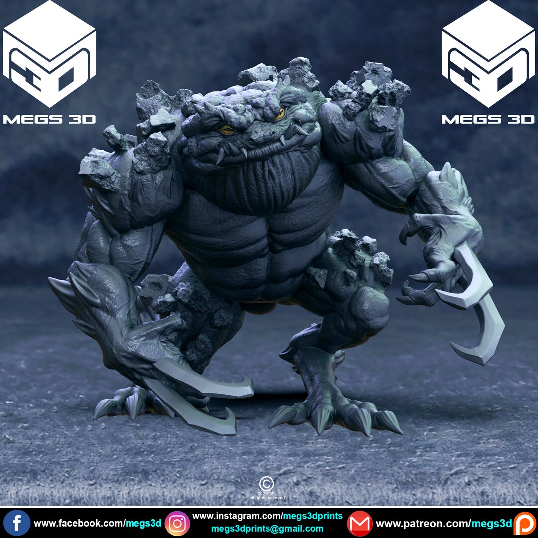 Blue Slaad Miniature | Fantasy Miniature | Dnd Miniatures | DND ...