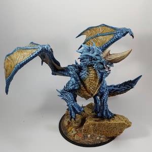 Chromatic Blue Dragon Miniature - Rescale Miniatures - Dnd Miniatures ...