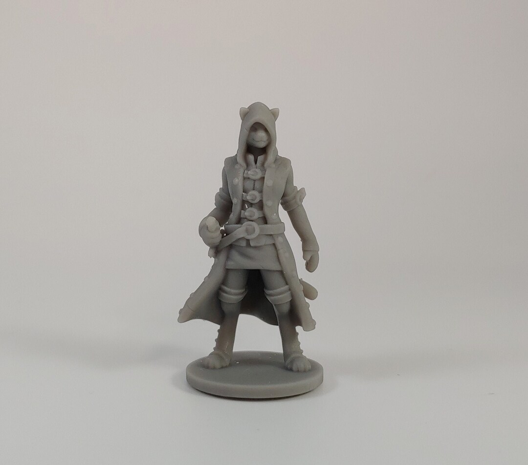 Tabaxi Rogue Miniature - Dnd Miniatures - Role Playing Game - Tabletop ...