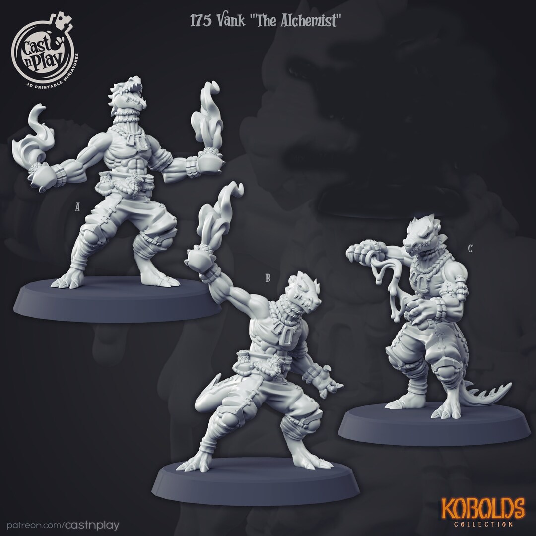 Kobold Alchemist Miniatures - Dnd Miniatures - Fantasy Role Playing ...
