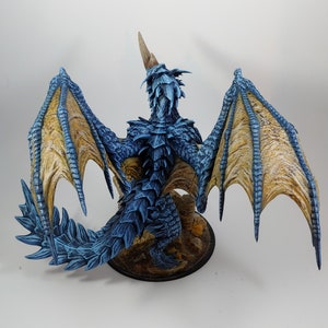 Chromatic Blue Dragon Miniature - Rescale Miniatures - Dnd Miniatures ...