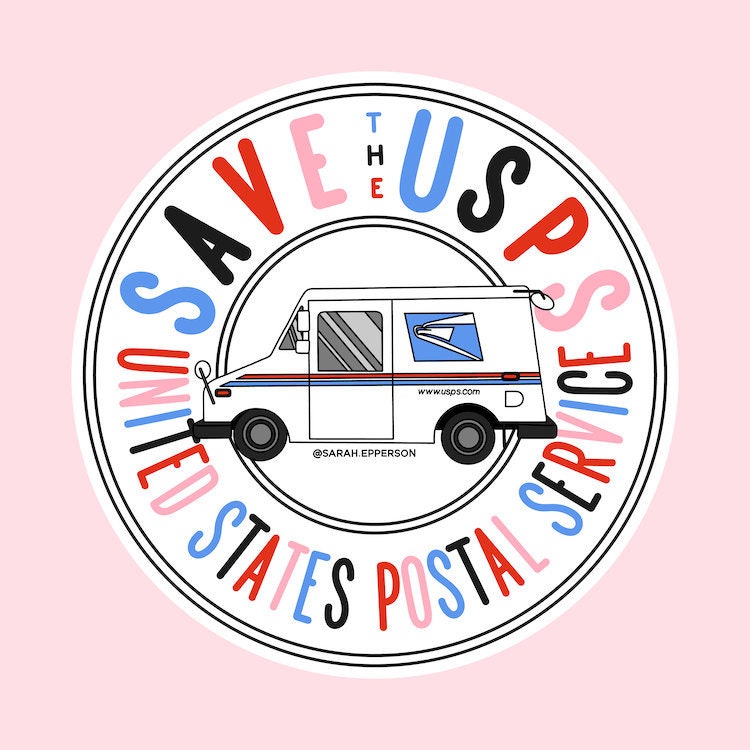 Sarah Epperson-Save The USPS - Sticker