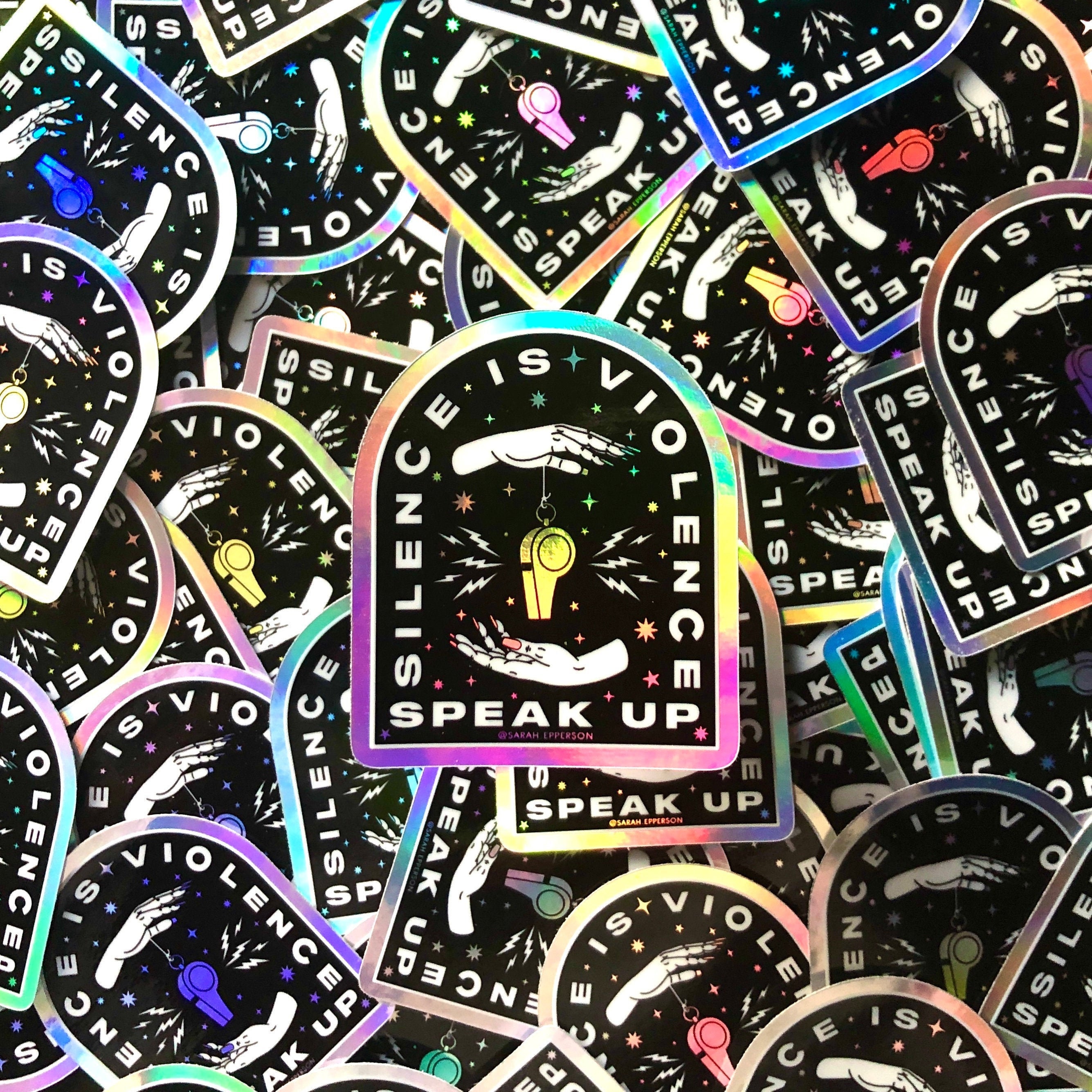 Sarah Epperson-Silence Is Violence - Sticker