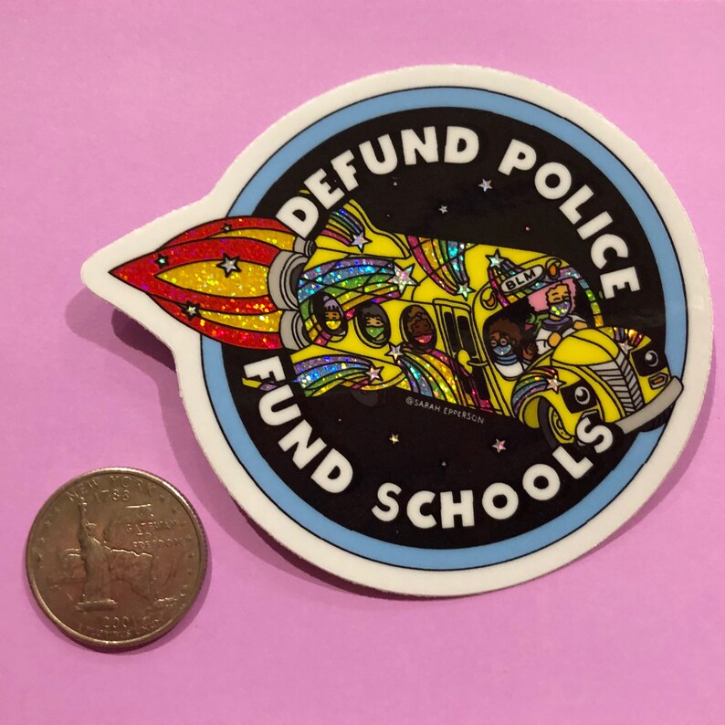 Defund Police / Fund Schools Sticker | Etsy