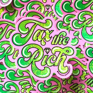 Tax the Rich - Sticker - Etsy