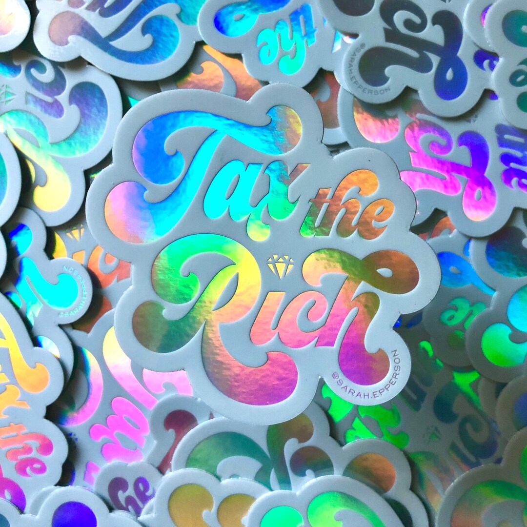 Tax the Rich - Sticker - Etsy