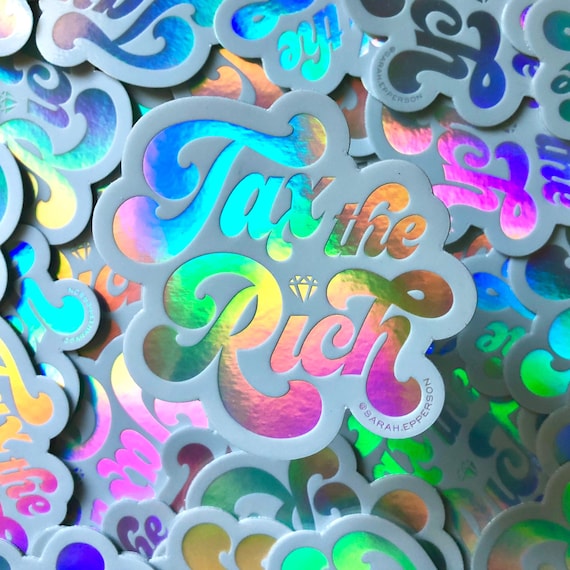 Tax the Rich Sticker | Etsy