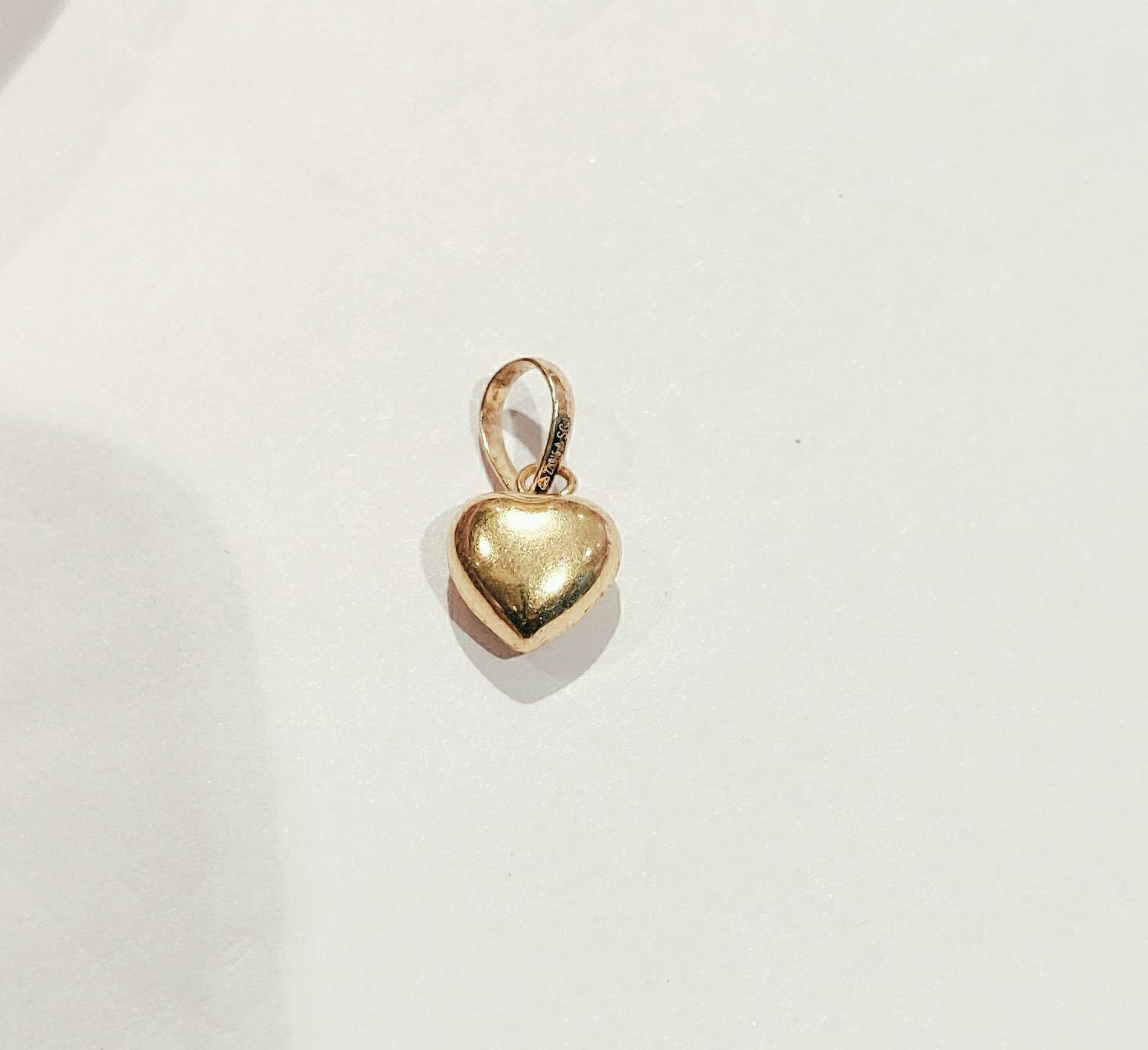 22k Gold Locket, Heart Locket, Gold Pendant, Minimal Gold Pendant ...