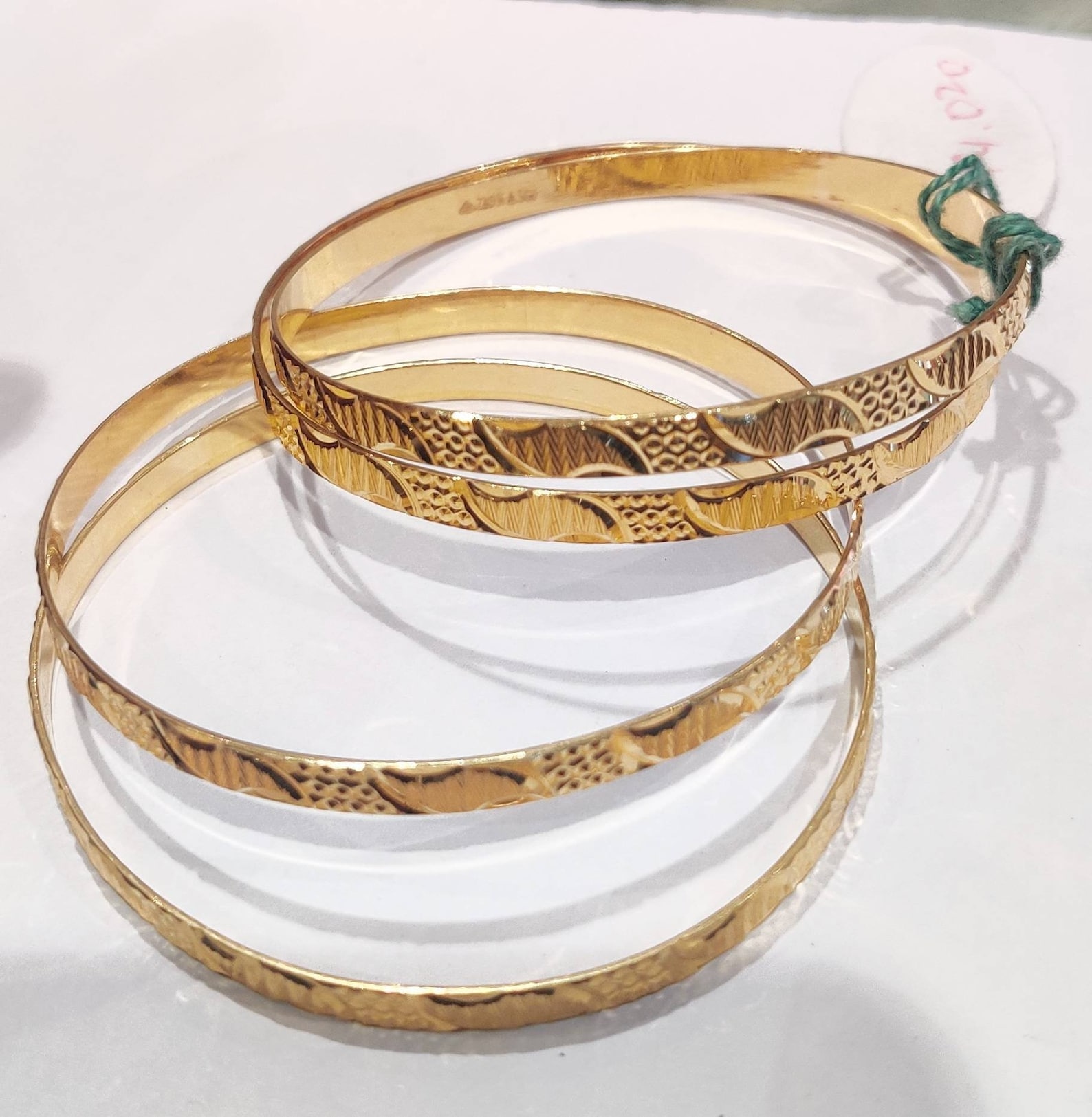 22k Gold Bangles, Solid Gold Real Bangles,indian Gold Bangles, Antique ...