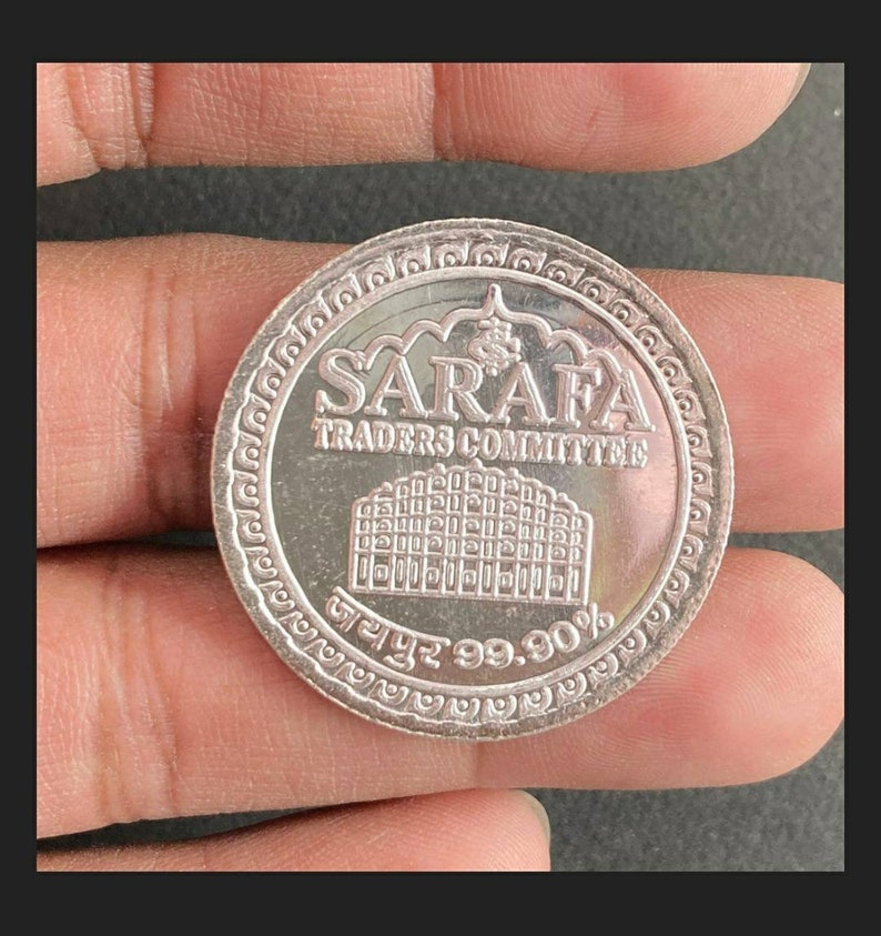 Pure Silver Coin Hindu Idol Coins Solid Silver Coin Solid - Etsy