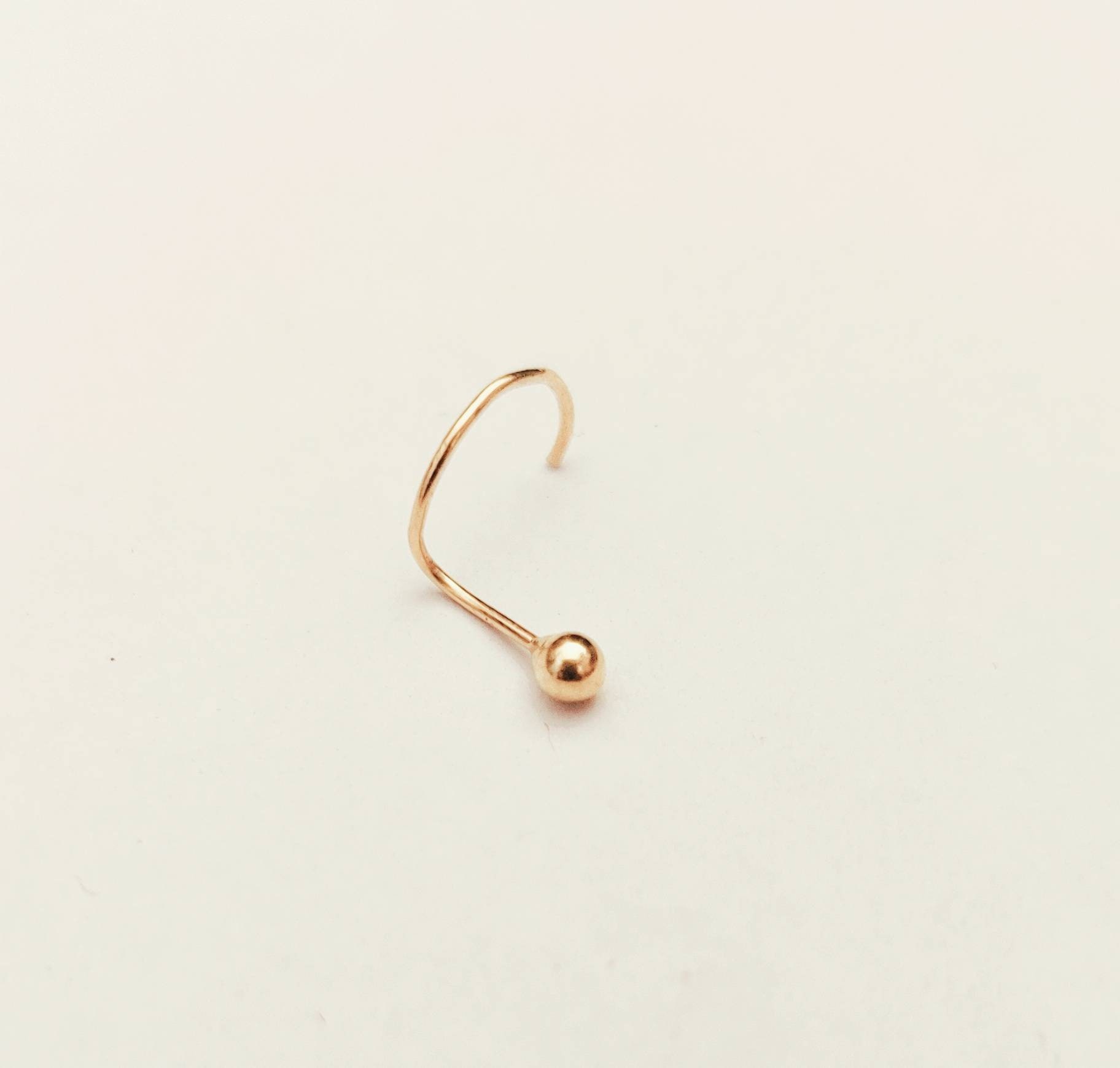 18k Nose Pin Gold Nose Pin Nose Jewellery Nose Accessories - Etsy
