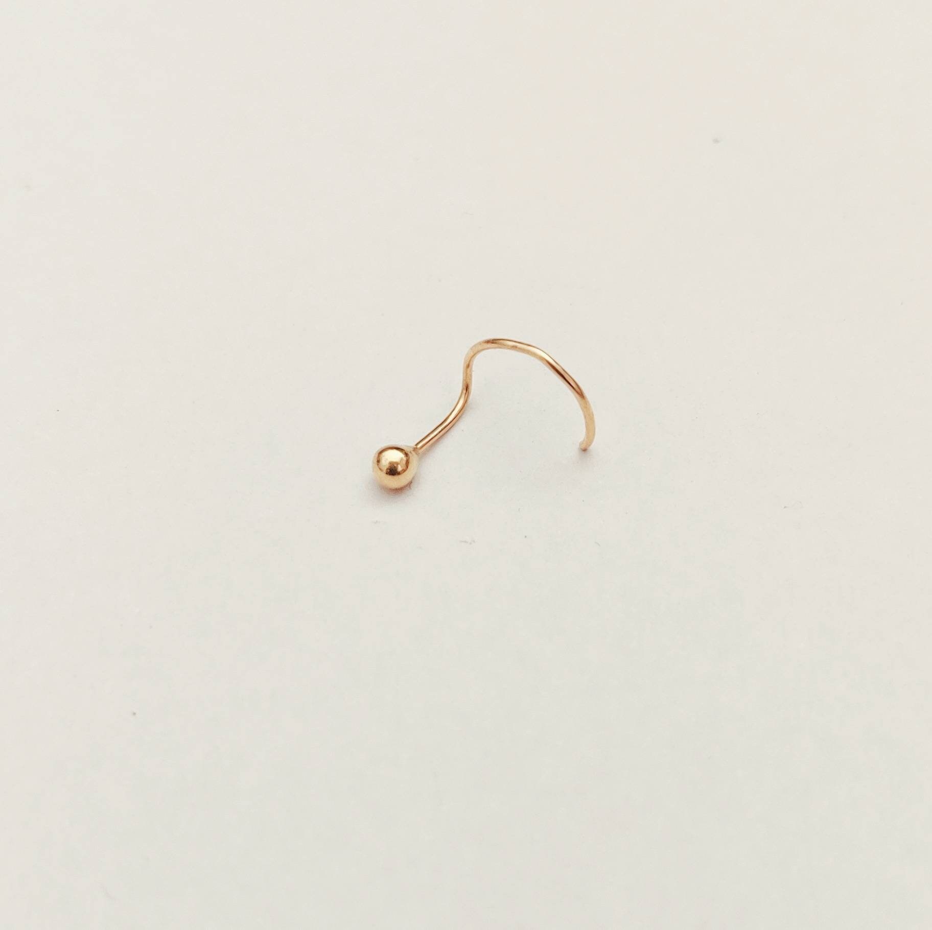 18k Nose Pin, Gold Nose Pin, Nose Jewellery, Nose Accessories, Nose Pin ...