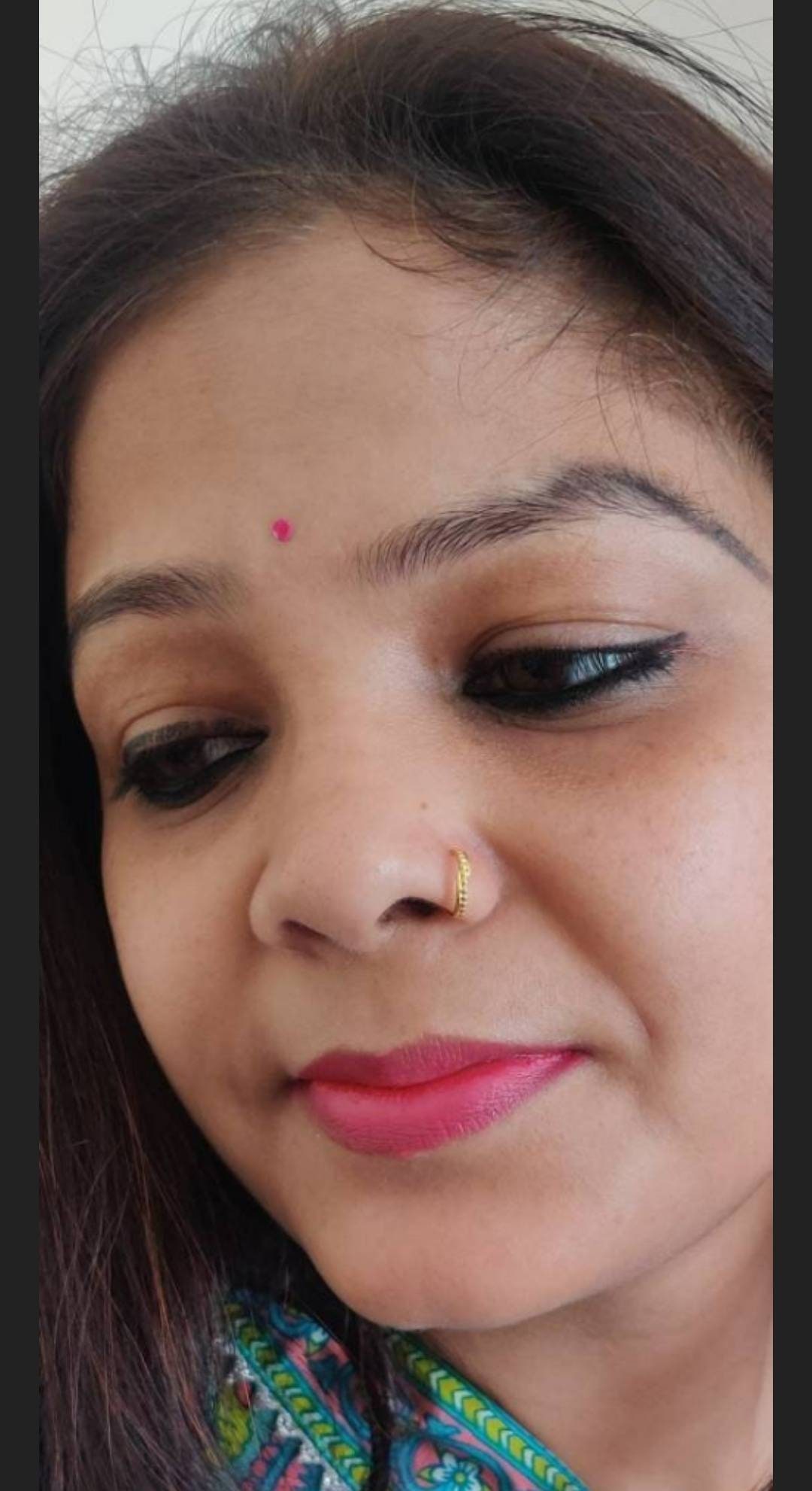 22k Gold Nose Ring Nostril Ring Indian Gold Nose Ring Nose - Etsy