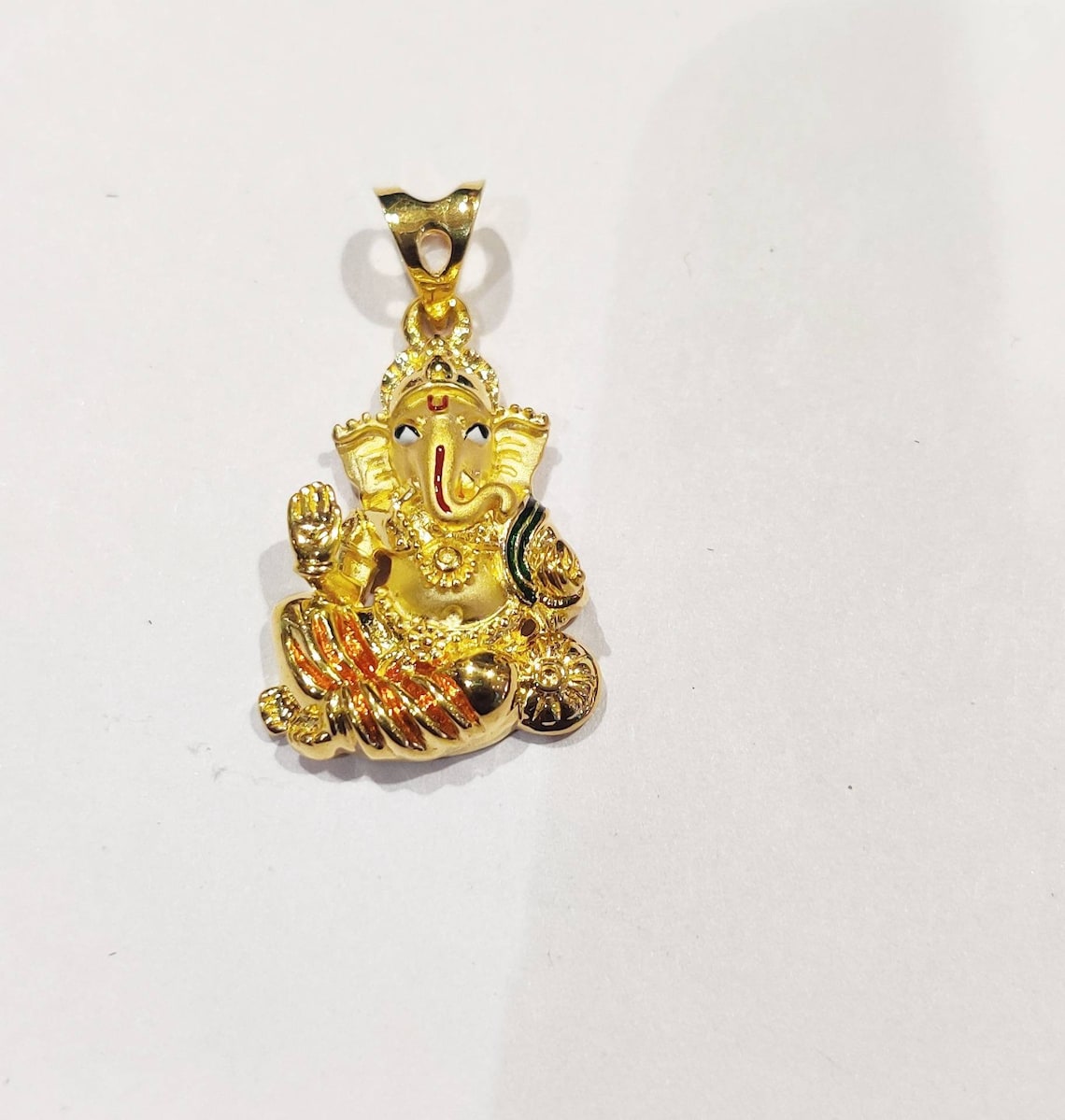 22k Gold Big Ganesha Pendantsolid Gold Pendant Indian - Etsy
