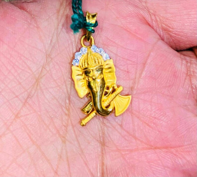 22k Gold Ganesha Pendant,solid Gold Pendant, Indian Ganesha Pendant ...