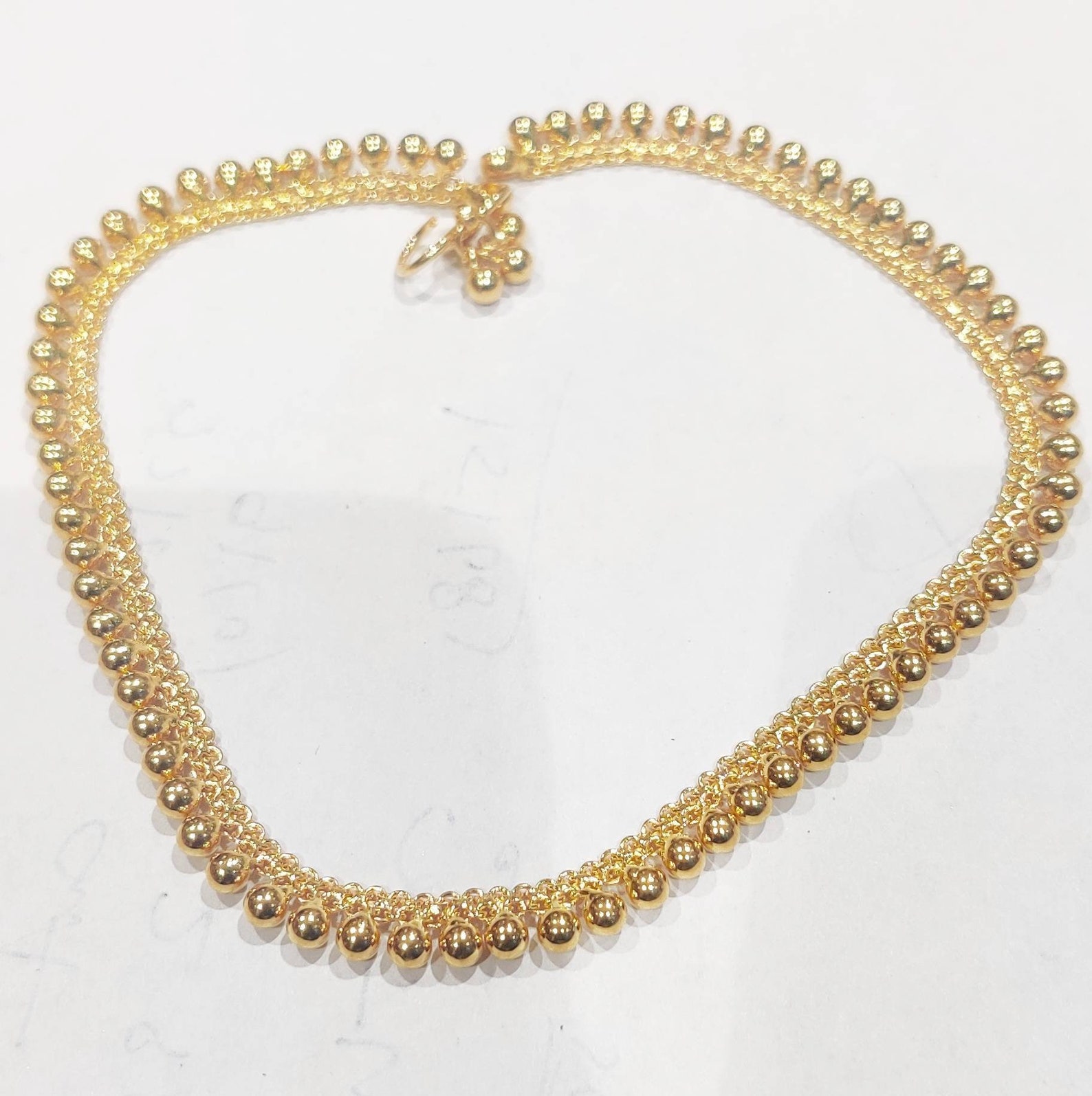 22k Gold Anklets, Solid Gold Anklet, Indian Anklet, Rajasthani Gold ...