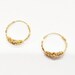 22k Gold Hoops Bold Design Gold Hoops Elegant Indian Hoops - Etsy