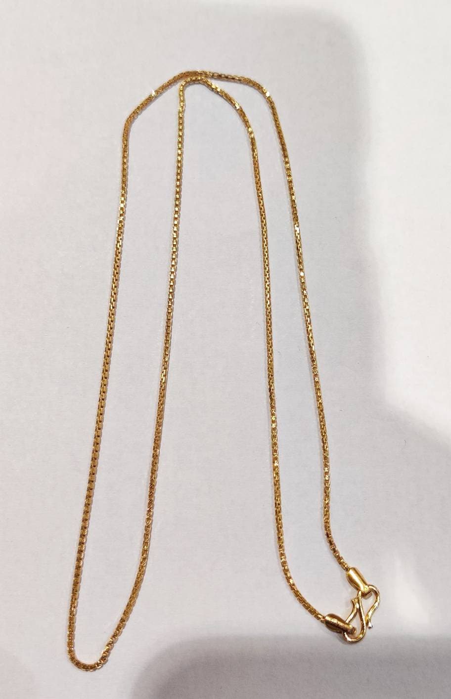 22k Gold Chain Box Chain Gold Box Chain Trendy Gold Box - Etsy