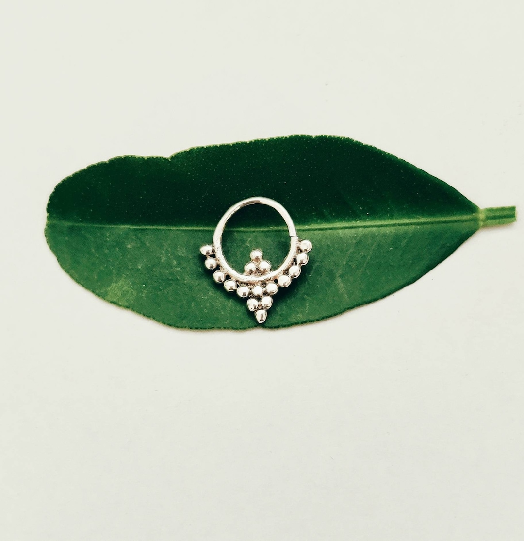 Nose Pin Nose Ring Tribal Septum Septum Ring Indian Septum Nostril ...
