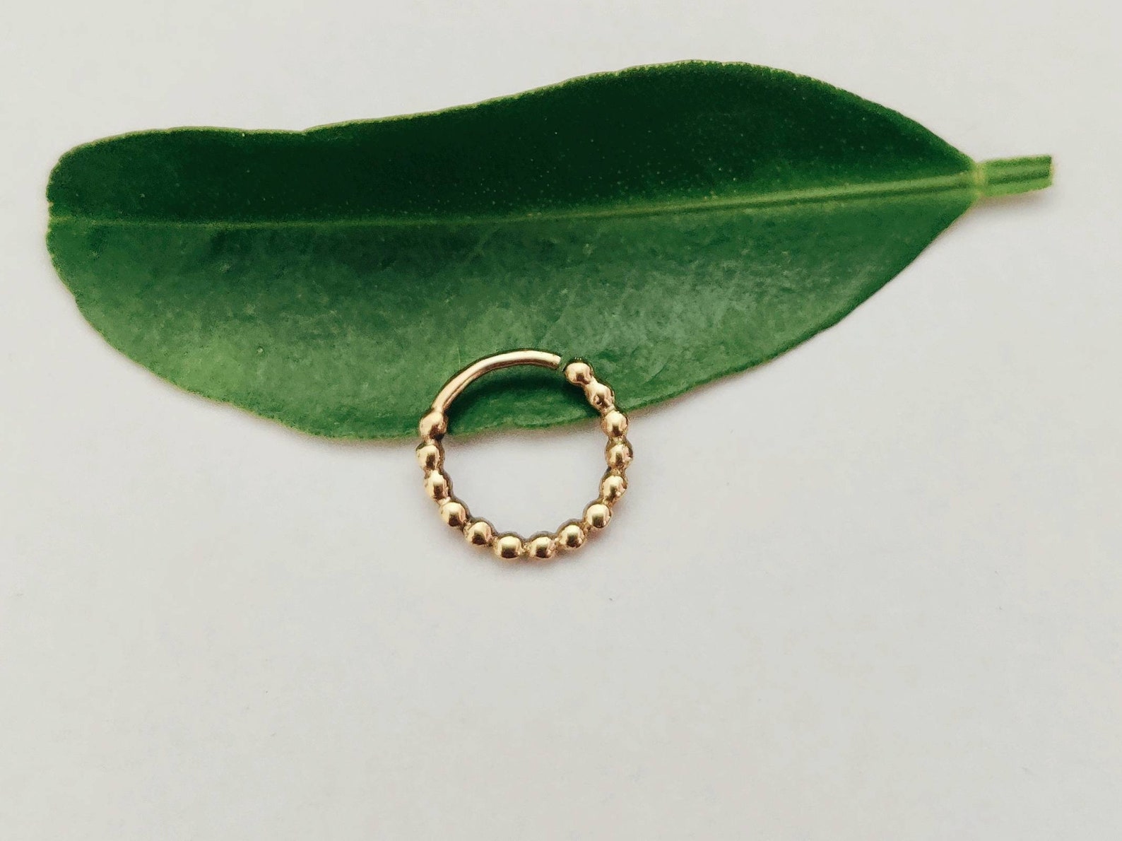 Tribal Septum - Minimal Septum - Nose Ring - Nose Septum - Brass Septum ...