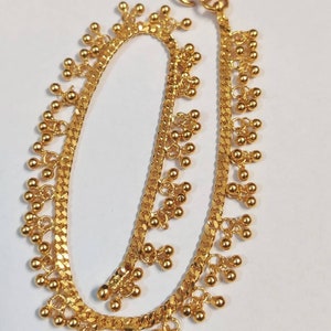 22k Gold Anklets, Solid Gold Anklet, Indian Anklet, Rajasthani Gold ...