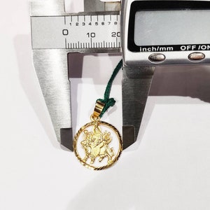 22k Gold Goddess Durga Pendant, Vaishno Devi Pendant in Gold, Indian ...
