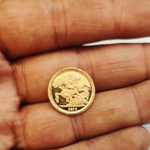 22K Gold Coin 2 & 4gram, Genuine Hallmarked Gold Coin, Vintage Gold ...