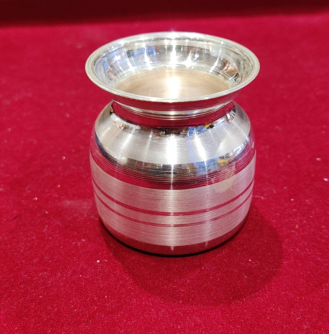 999 Solid Sterling Silver Kalash, Handmade Designer Kalash or Pot ...