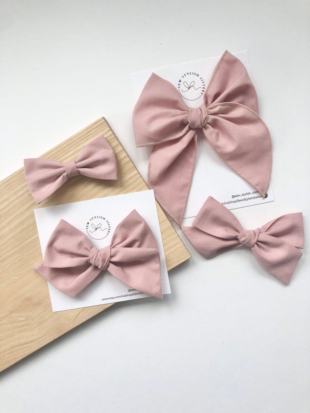 Pink Lace Bows and Headbands - Etsy
