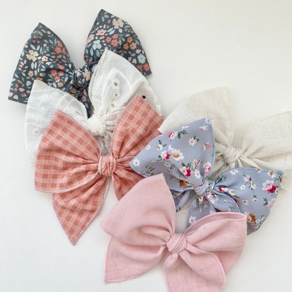 Spring Hair Bows - Etsy