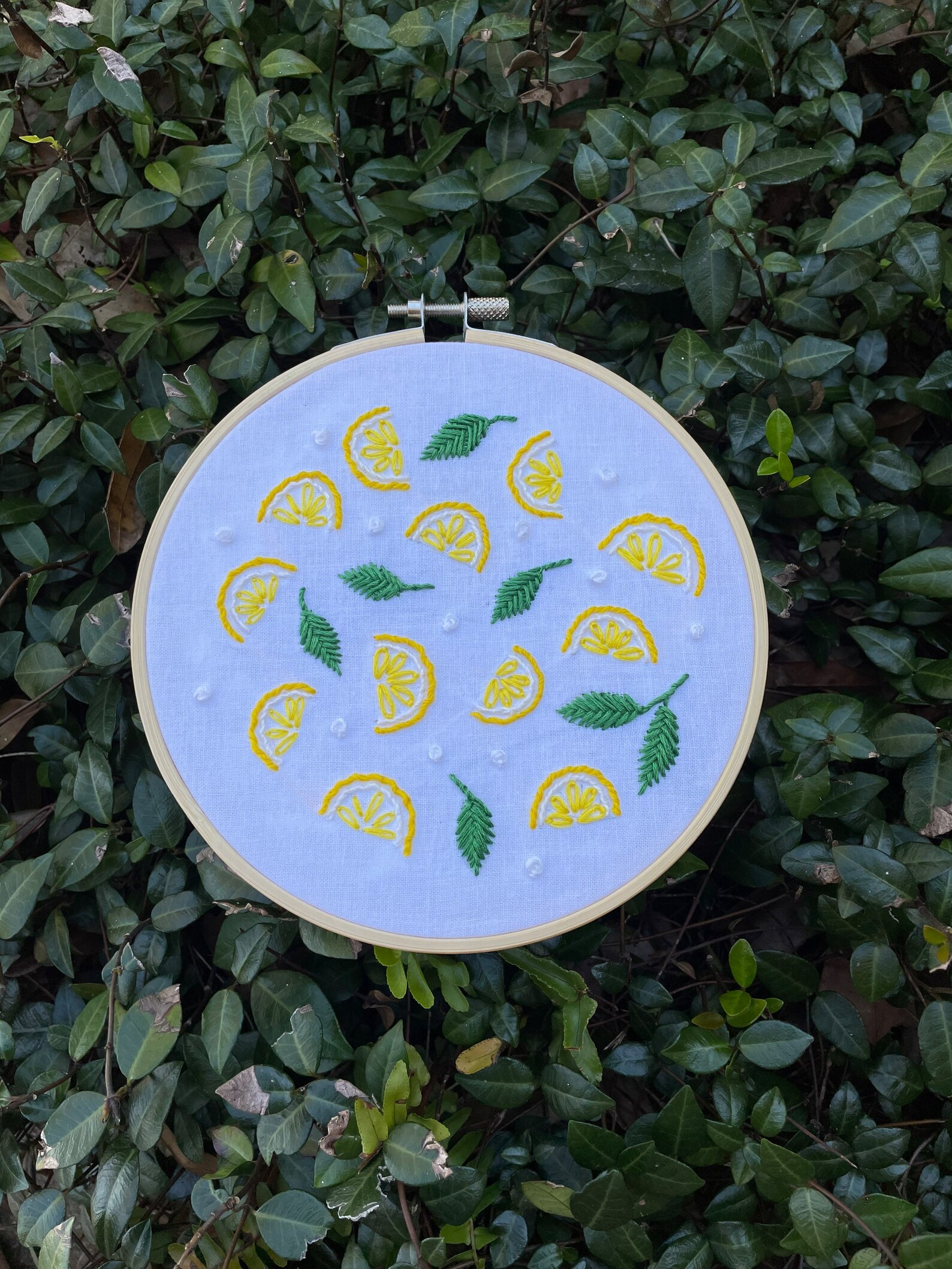 Lemon Slice Embroidery - Etsy