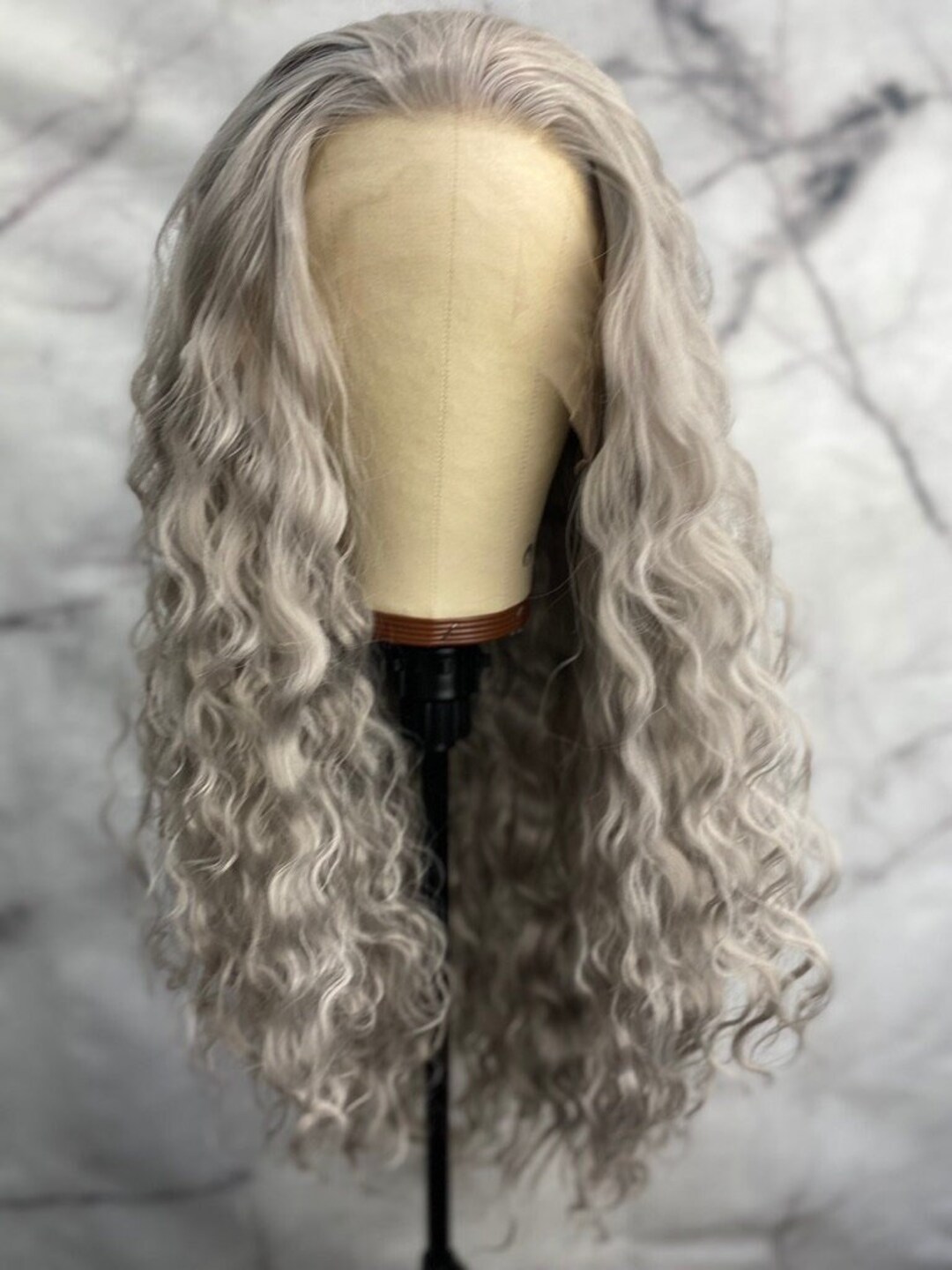 Gray Wig,grey Wig,silver Gray Wig,kinky Curly Wigs,lace Front Wig ...
