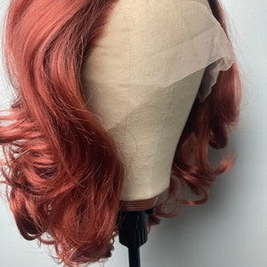 Ginger Red Wig,copper Red Wigs,short Bob Wigs,wavy Lace Front Wig ...