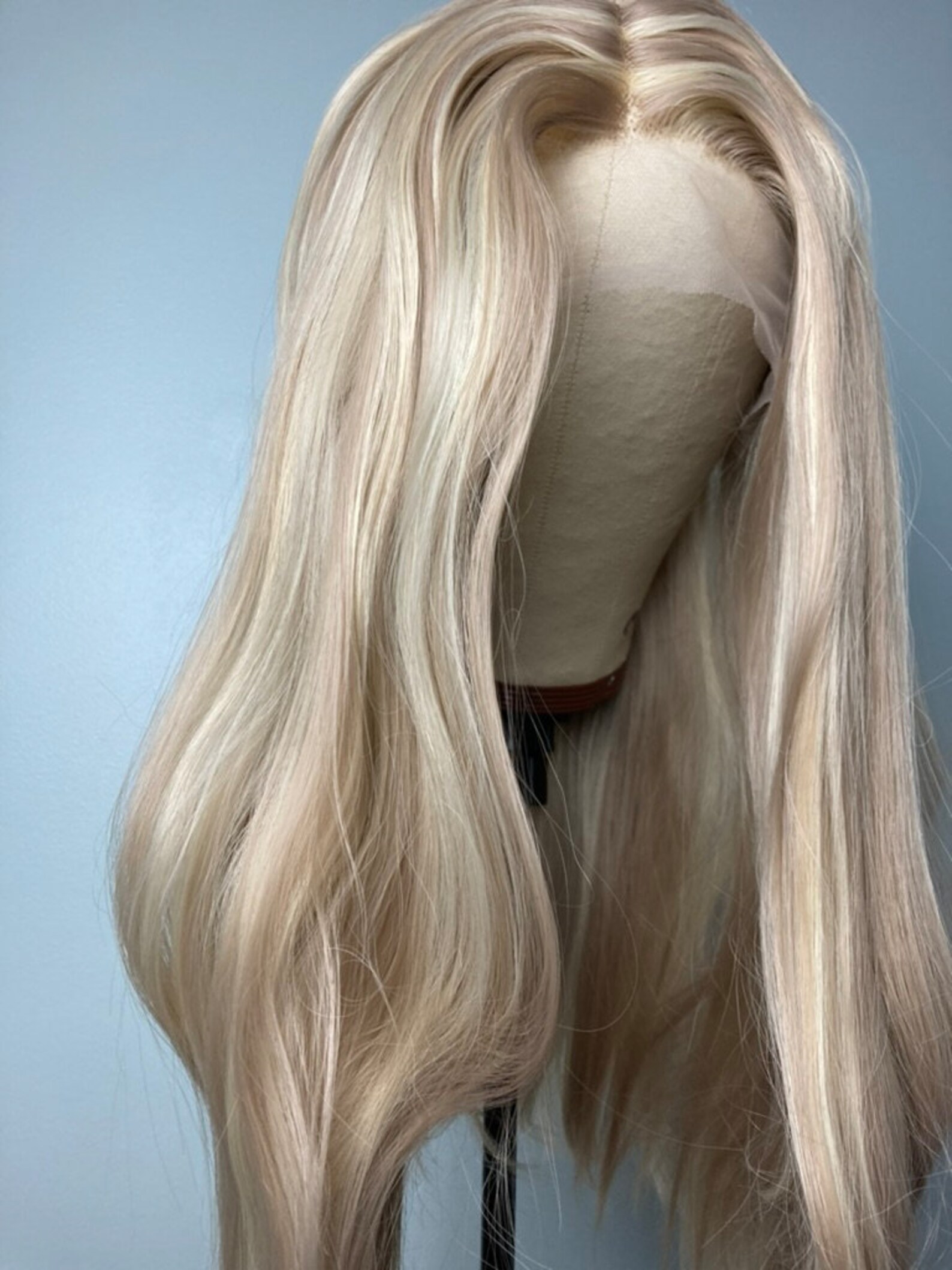 Dirty Blonde Wigs Long Wigs Lace Front Wig Alopecia Wig Hair Piece ...
