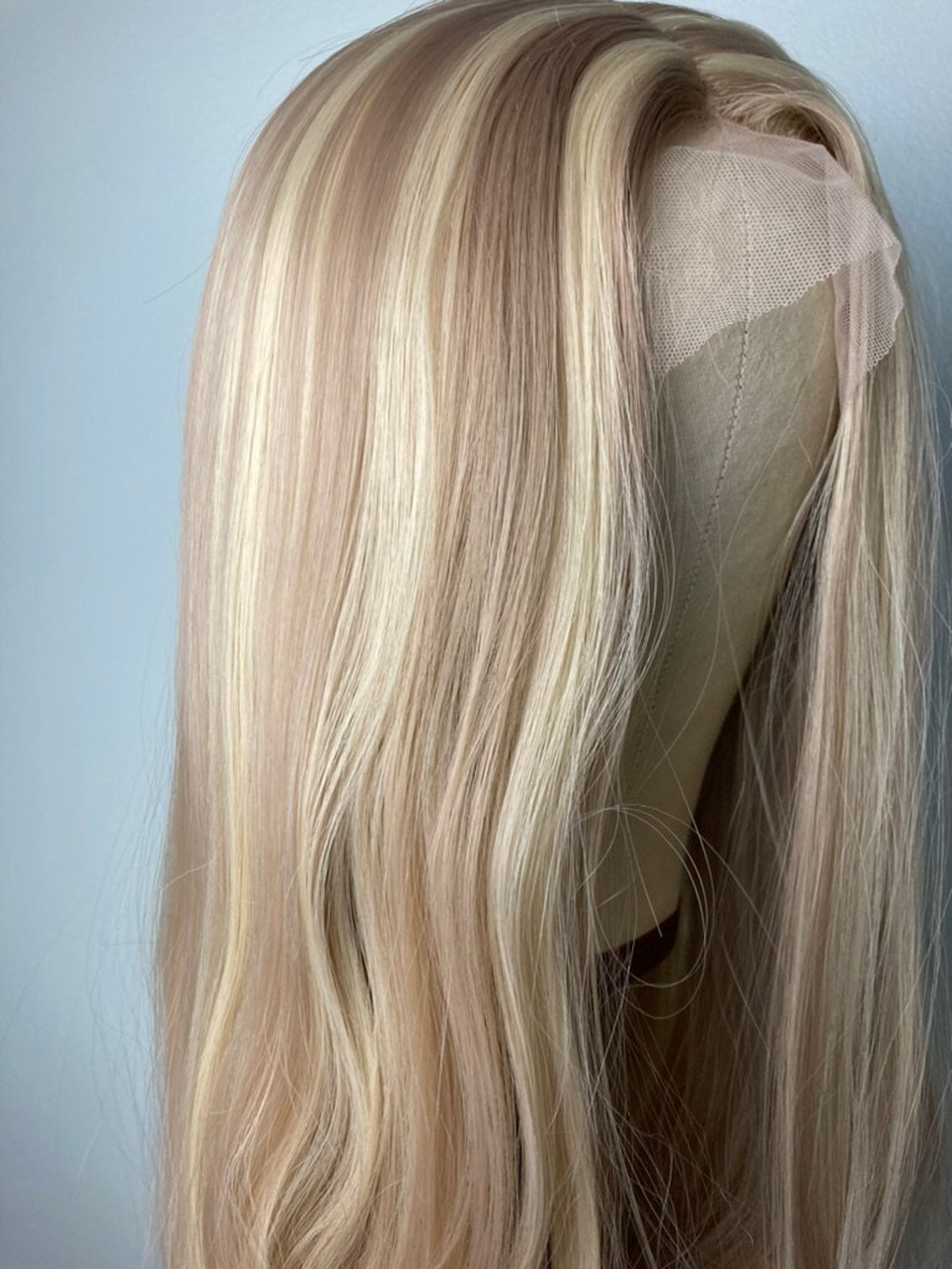 Dirty Blonde Wigs Long Wigs Lace Front Wig Alopecia Wig Hair Piece ...