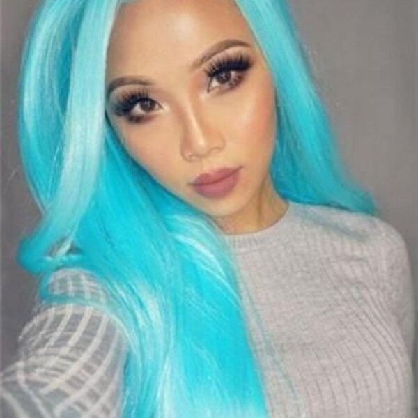 Short Blue Wig - Etsy