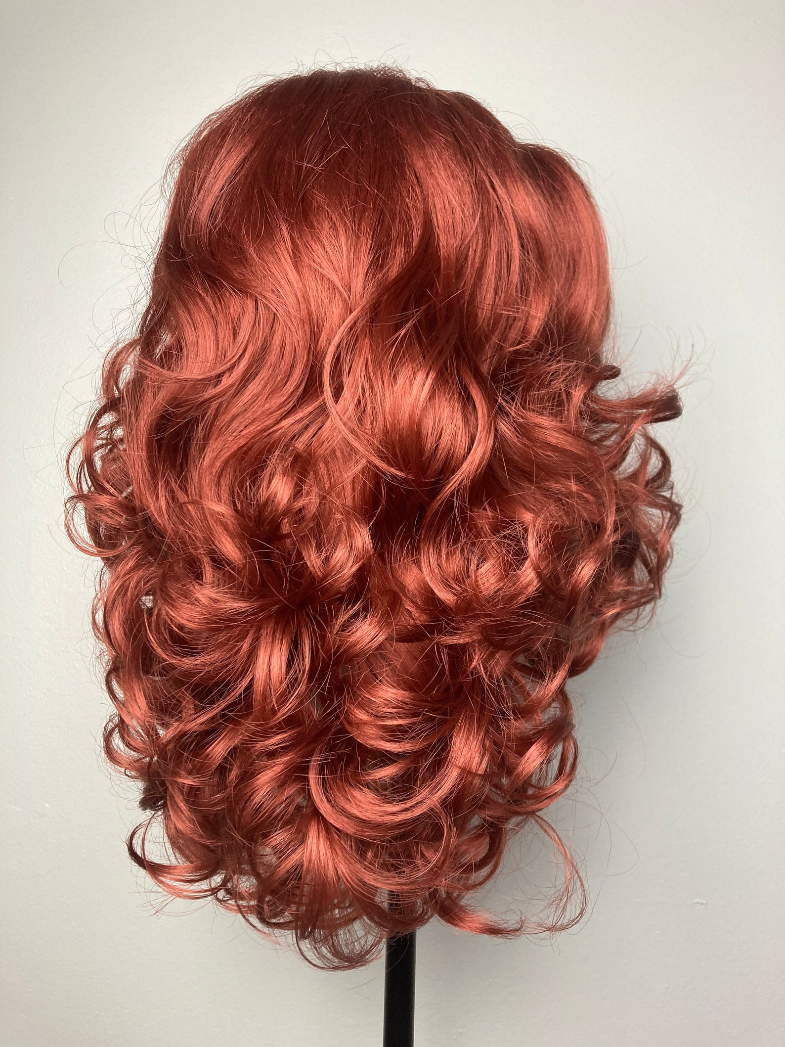 Ginger Red Wig,copper Red Wigs,short Bob Wigs,wavy Lace Front Wig ...