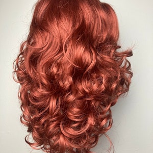 Ginger Red Wig,copper Red Wigs,short Bob Wigs,wavy Lace Front Wig ...