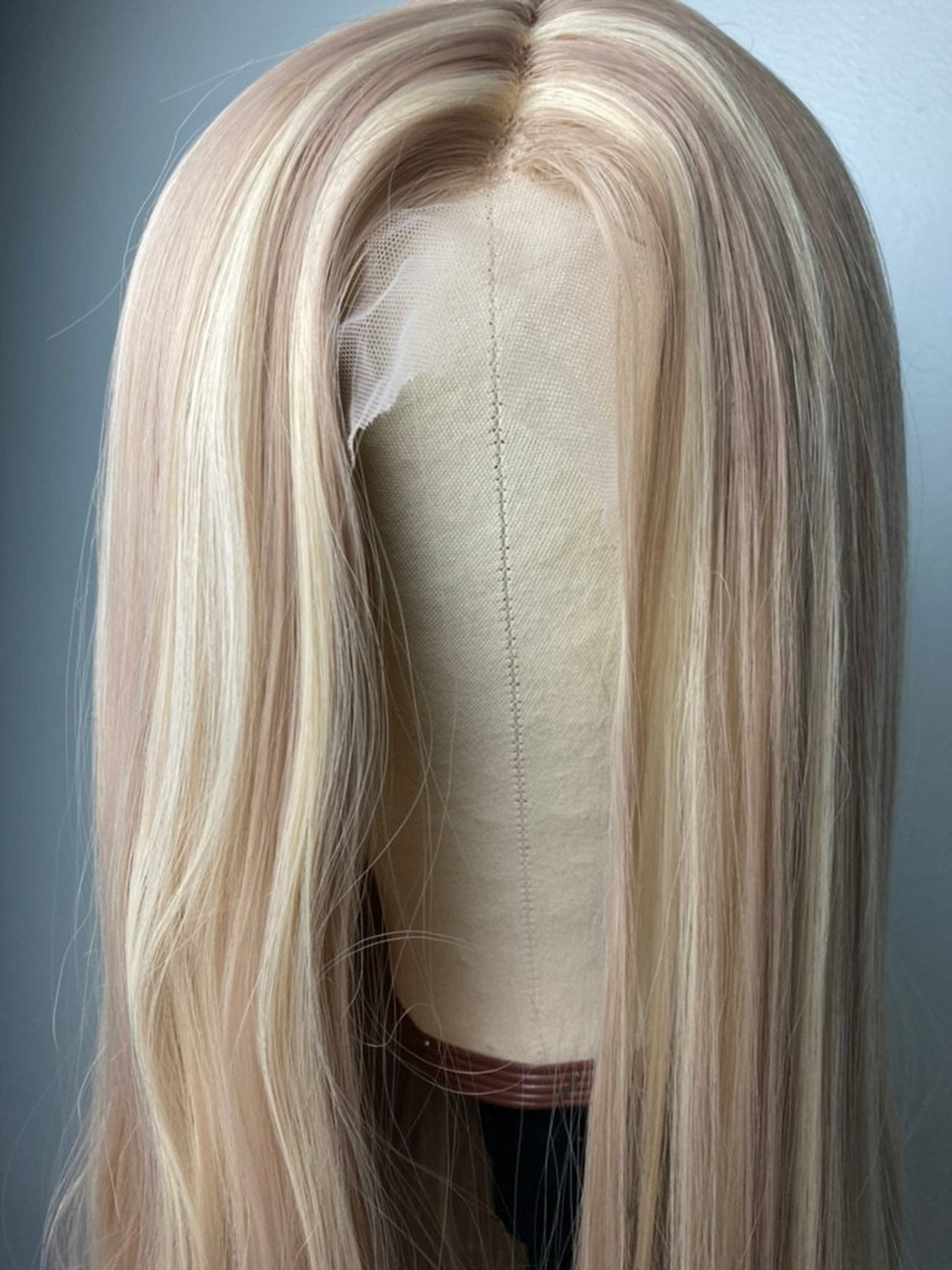 Dirty Blonde Wigs Long Wigs Lace Front Wig Alopecia Wig Hair Piece ...