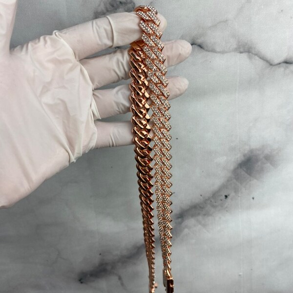 Rose Gold Cuban Link - Etsy